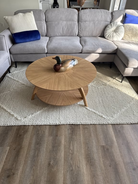 Found & Fable Ivory Diamond Patterned Wool Area Rug 8x10 | At Home