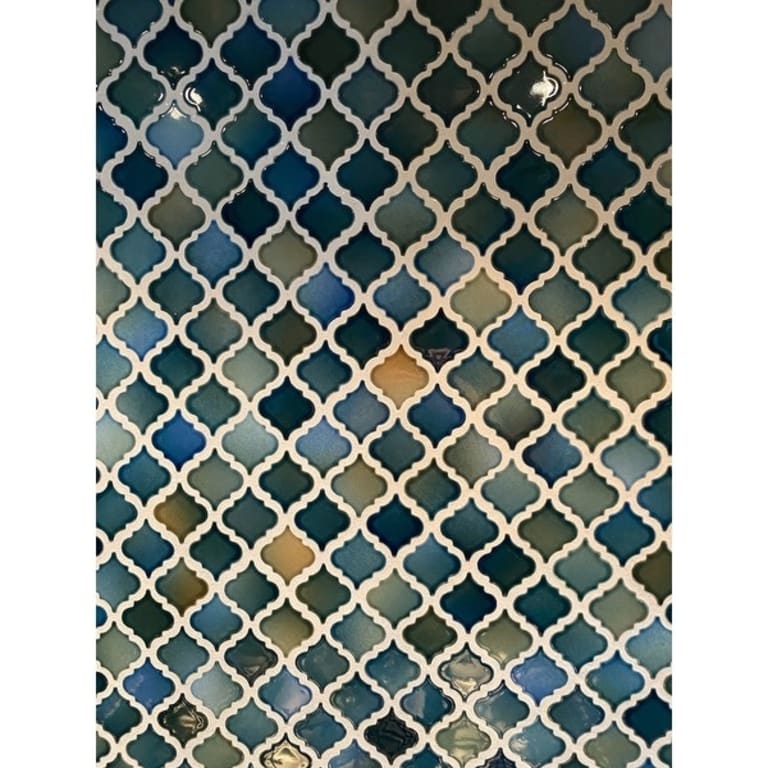 Merola Tile Hudson Tangier Lagoon 12-3/8" x 12-3/8" Porcelain Floor and ...