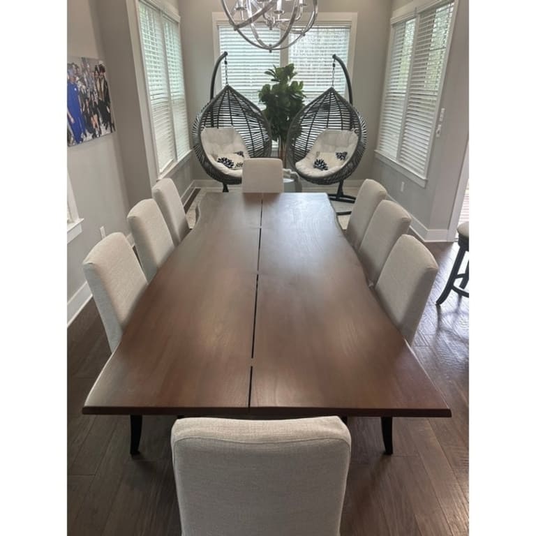 Viggo 96" Live Edge Acacia Wood Dining Table - Bed Bath & Beyond - 36984320