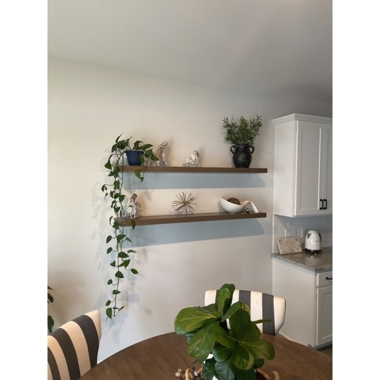 InPlace 60-inch Grey Oak Floating Shelf - On Sale - Bed Bath & Beyond ...