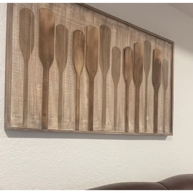 Wood Framed Wall Decor with Raised Paddles - 47.25" x 28" - On Sale ...