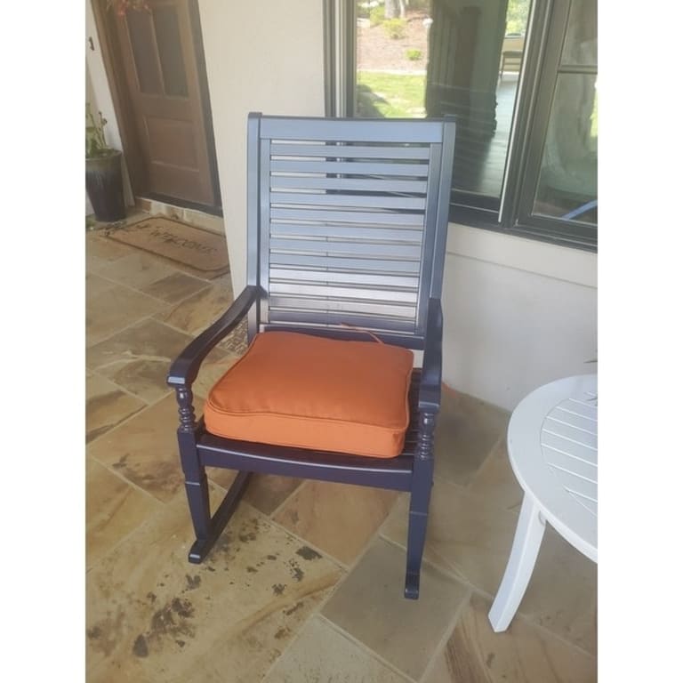 Sorra Home Clara Rust Indoor/ outdoor 19-inch Square Sunbrella Chair ...