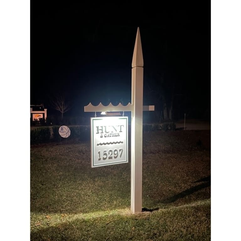 Solar Dual Sided LED Sign/Post Accent Light - On Sale - Bed Bath ...