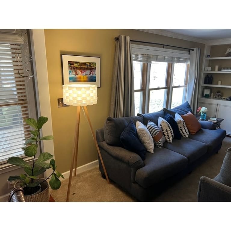 Brightech Bijou LED Floor Lamp - Wood. - Bed Bath & Beyond - 35419226