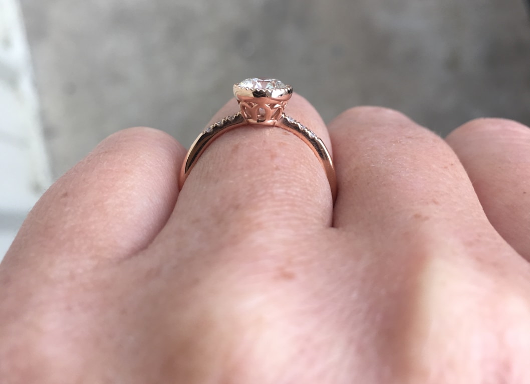 18K White Gold Imogen Diamond Ring with Astra Diamond Ring | Brilliant ...