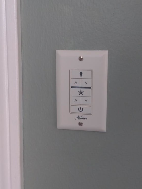 Hunter Universal Fan-Light Wall Control (Receiver Not Included) - Bed ...