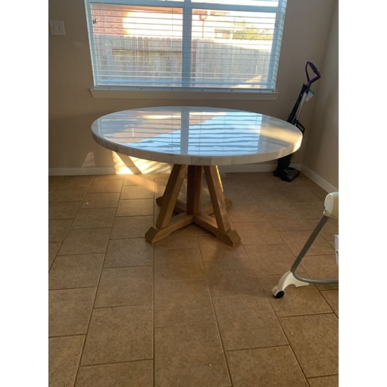 Picket House Furnishings Liam Round Dining Table - N/A - On Sale - Bed ...