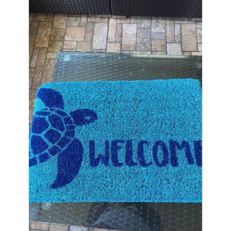 Entryways Turtle Handwoven Coconut Fiber Doormat - On Sale - Bed Bath ...