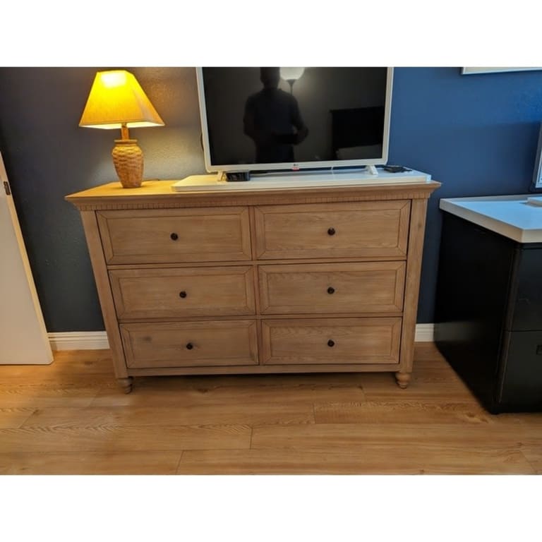 Gerald Traditional Wooden 6 Drawer Dresser With Storage By HULALAHOME ...