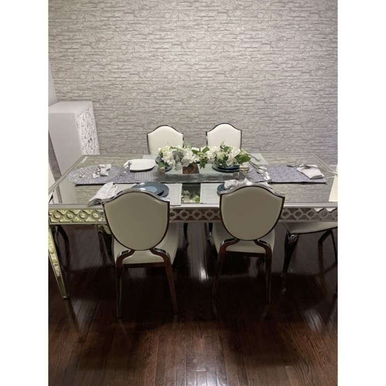 Somette Lexie White Shield Back Dining Chair (Set of 2) - Bed Bath ...