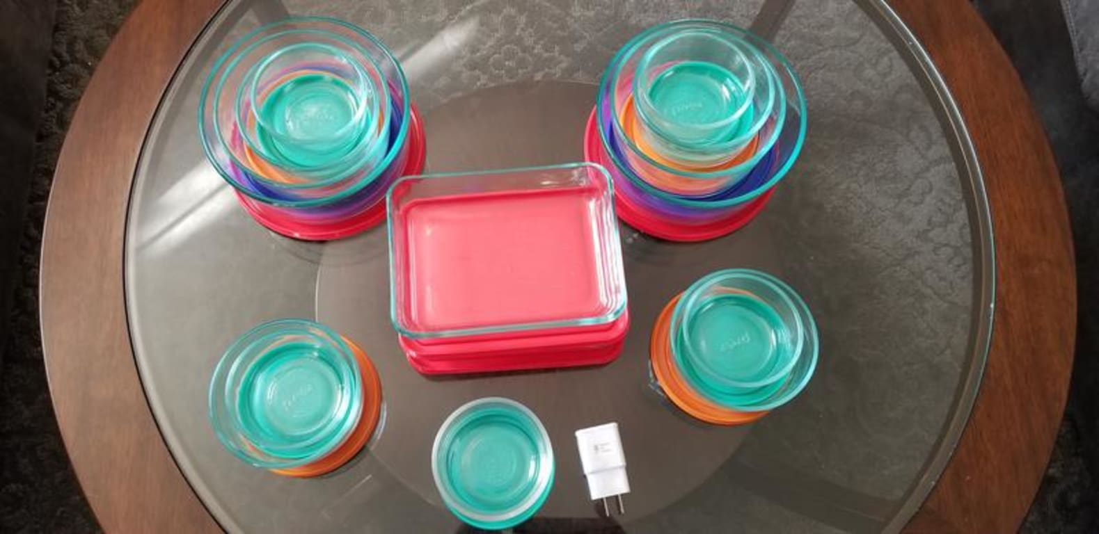 Pyrex 10-Piece Multicolored Food Storage Set