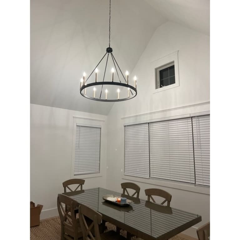 The Gray Barn Highclere Farmhouse 20-light Wagon Wheel Chandelier - 40 ...