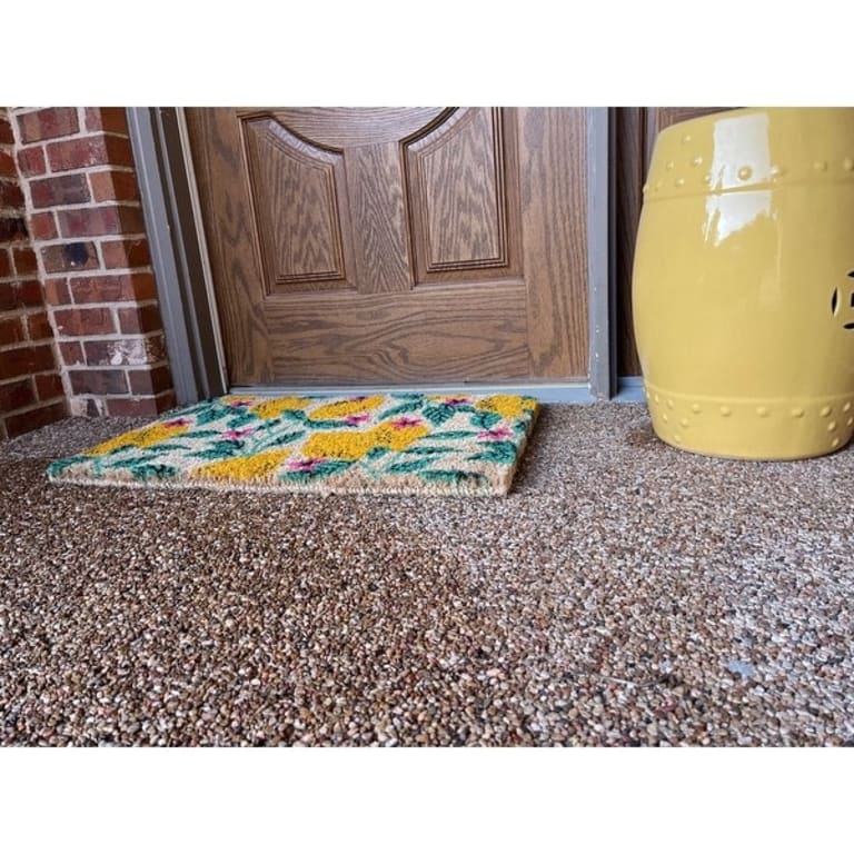 Entryways Lemons Handwoven Coconut Fiber Doormat - Bed Bath & Beyond ...