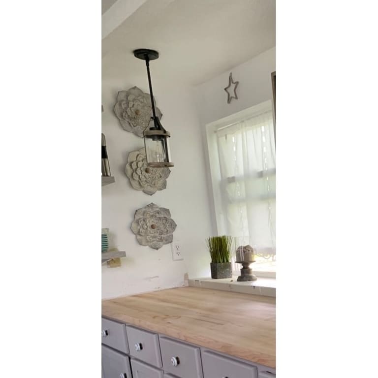 Foreside Home & Garden Large 11.25 x 11.25 inch Distressed Patina Metal ...