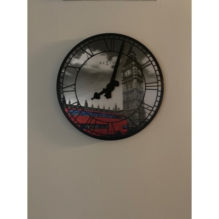 Unek Goods NeXtime Big Ben Decorative, Round Wall Clock, 3D Face ...