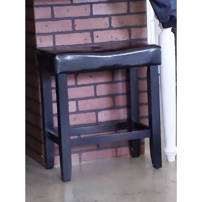 Micha Espresso/Black Counter Height Stools (Set of 2) - Bed Bath ...