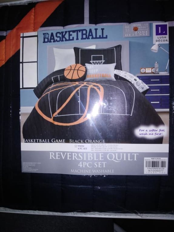 Lush Decor Basketball Game Quilt Set - Bed Bath & Beyond - 32195820
