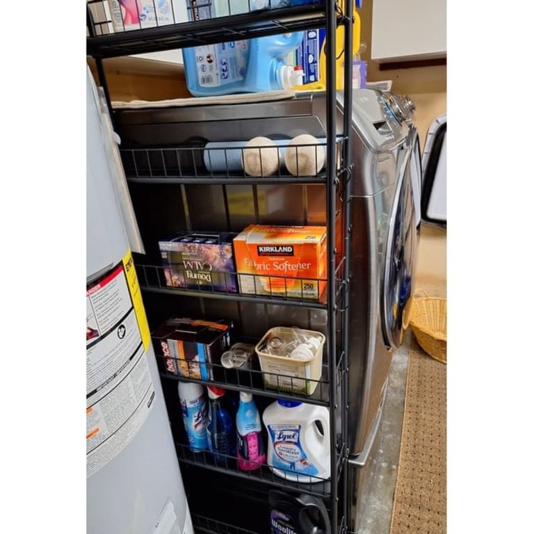 6-Tier Slim Rolling Kitchen Cart, 61"Tall Metal Slide Out Storage Tower ...