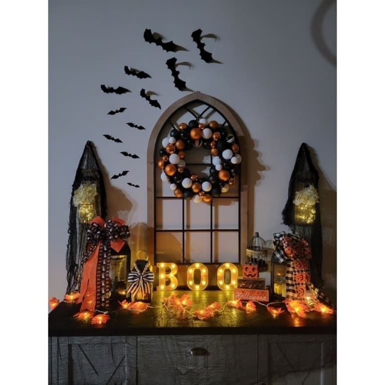 LED Lighted "BOO" Halloween Marquee Sign - 6.5" - Warm White - Bed Bath ...