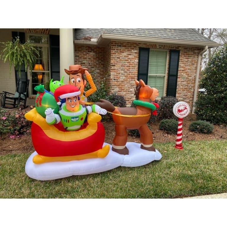 Gemmy Christmas Airblown Inflatable 5-foot Toy Story Disney Scene - On ...