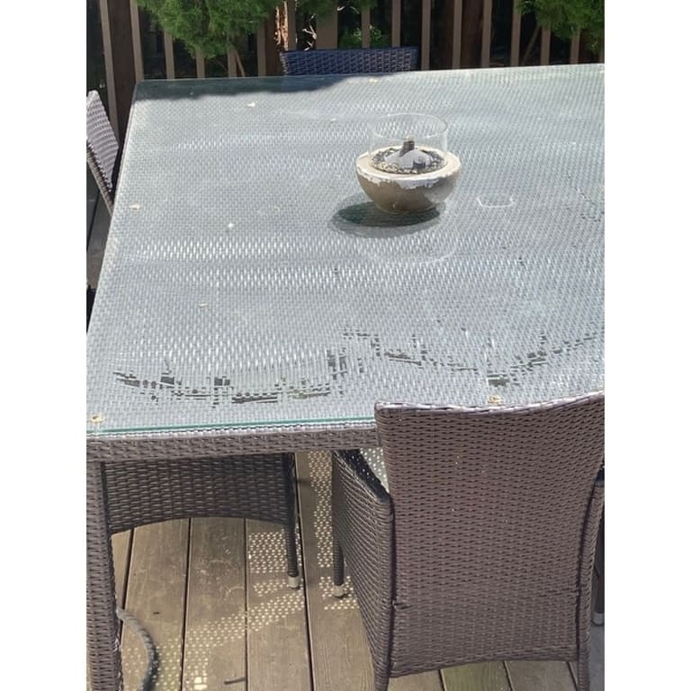 Bocabec 90-inch Outdoor Patio Dining Table by Havenside Home - Bed Bath ...