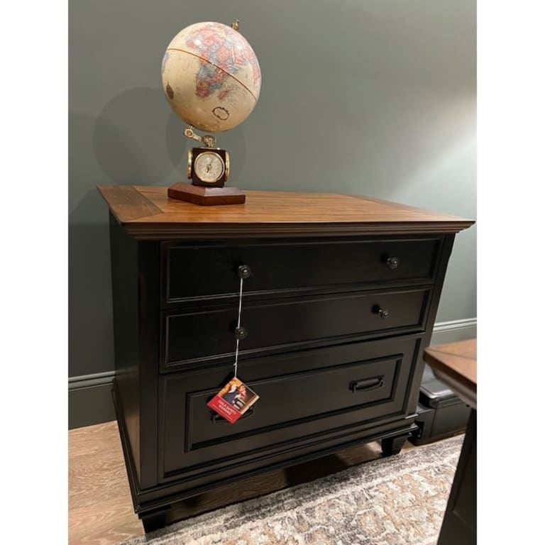 Hartford Wood Lateral File With Locking Legal/Letter File Drawer ...