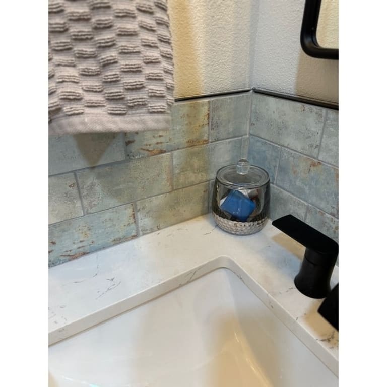 Merola Tile Biarritz Green 3" x 6" Ceramic Wall Tile - Bed Bath ...