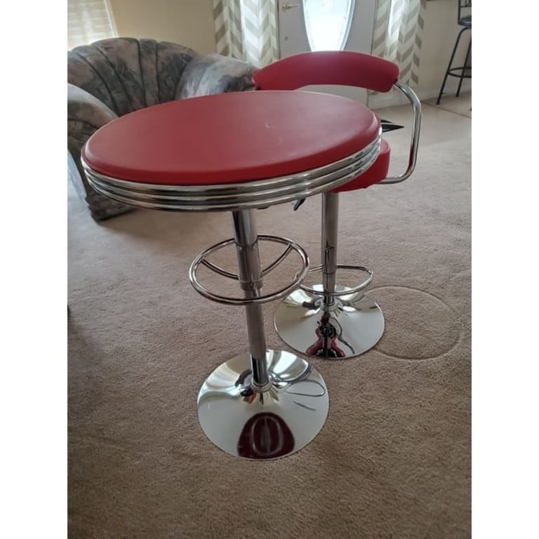 AmeriHome Red Retro Soda Shop Table - Bed Bath & Beyond - 10644782