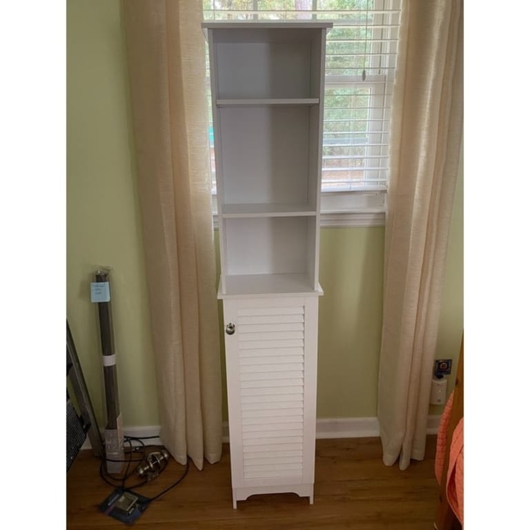 HOMCOM Freestanding Bathroom Storage Cabinet Organizer Tower - On Sale ...