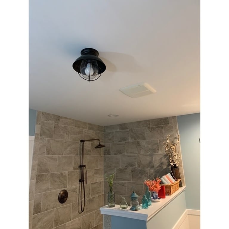 Trade Winds Lakeshore Semi-Flush Mount Ceiling Light in Oil Rubbed ...