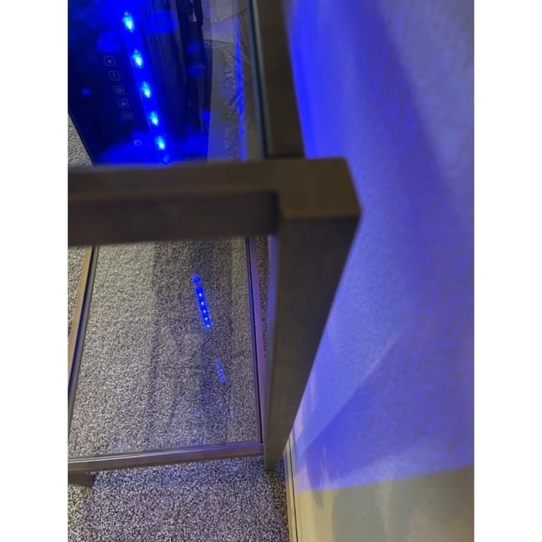 Hera 64'' Wide Rectangular Console Table with Glass Shelf - 64" Wide ...