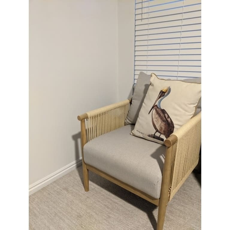 Lynn Accent Chair with Braid Wood Arm - On Sale - Bed Bath & Beyond ...