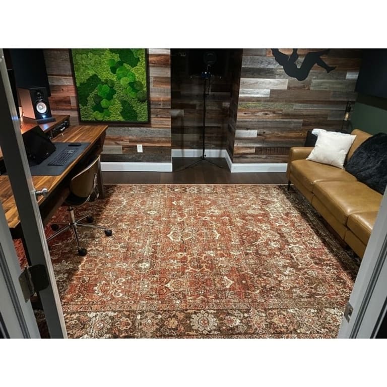 Alexander Home Luciano Rust/ Tobacco Oriental Indoor/ Outdoor ...