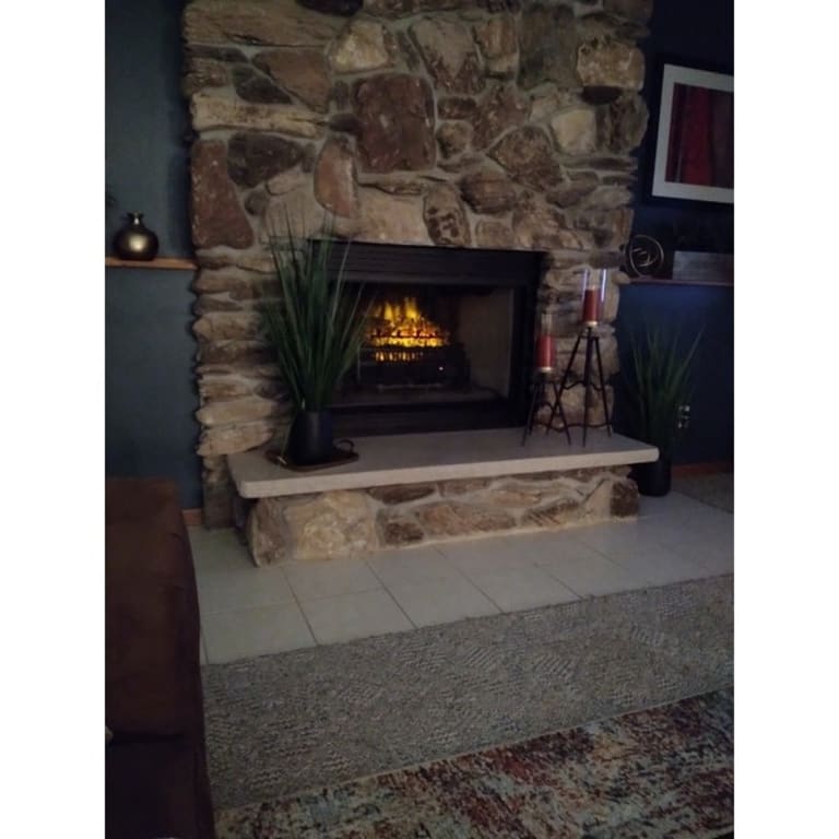 Pleasant Hearth Electric Fireplace Log Set with LED Glowing Ember Bed ...