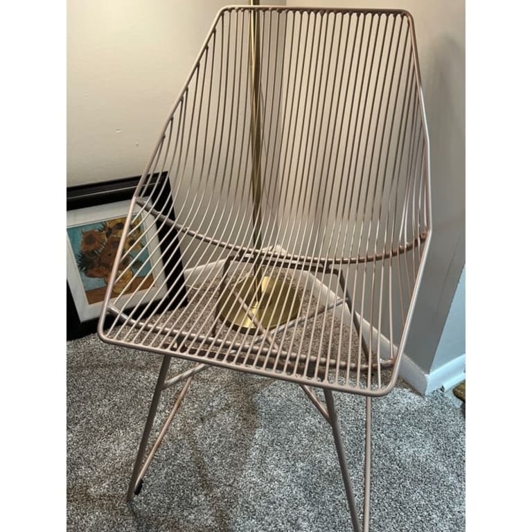 CosmoLiving by Cosmopolitan Ellis Modern Metal Accent Chair - Bed Bath ...