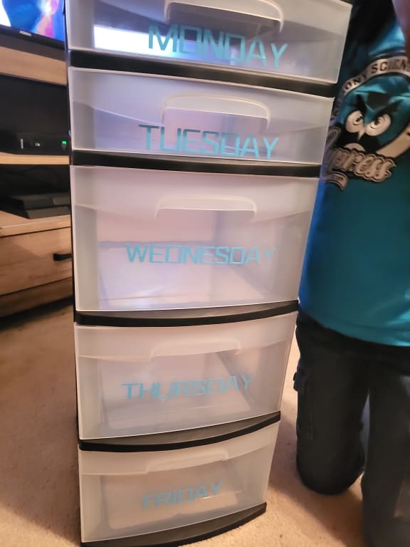 Sterilite 5-Drawer Storage Tower