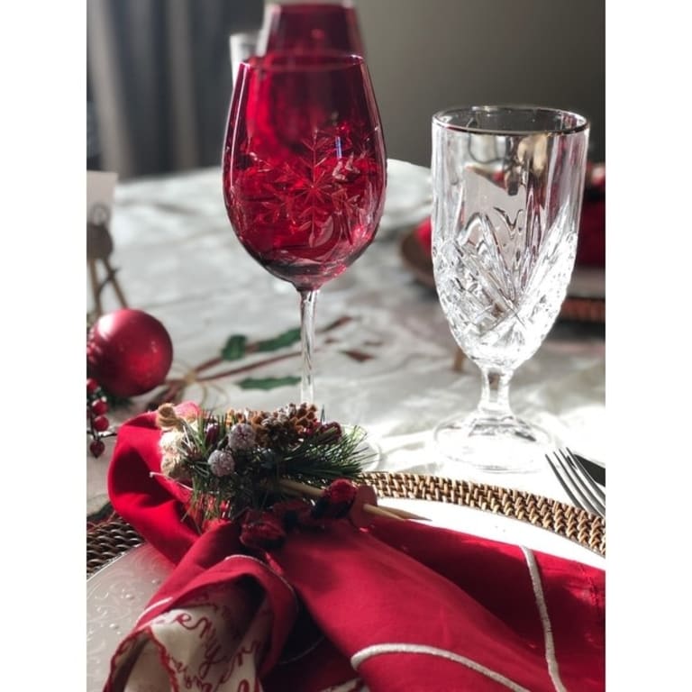 Godinger Dublin Platinum Crystal 4-piece Ice Tea Glass Set - Bed Bath ...