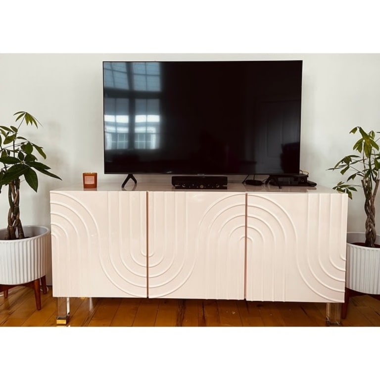 SAFAVIEH Couture Saturn Wave Acrylic Sideboard - Bed Bath & Beyond ...