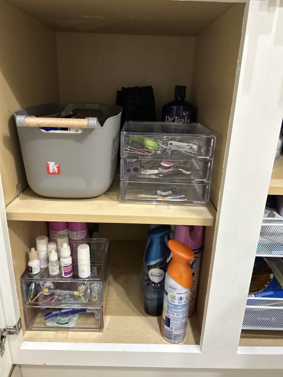 2-Pack Light Pink Stackable Storage Basket, Extra Small