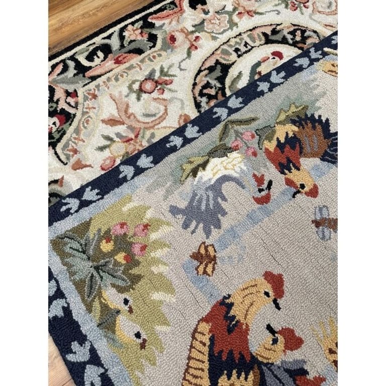 SAFAVIEH Handmade Chelsea Chelsy French Country Rooster Wool Rug - On ...