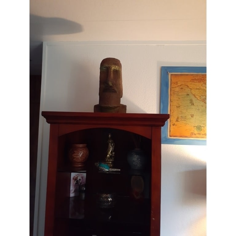 Design Toscano Medium Island Moai Collection Head Statue - Bed Bath ...