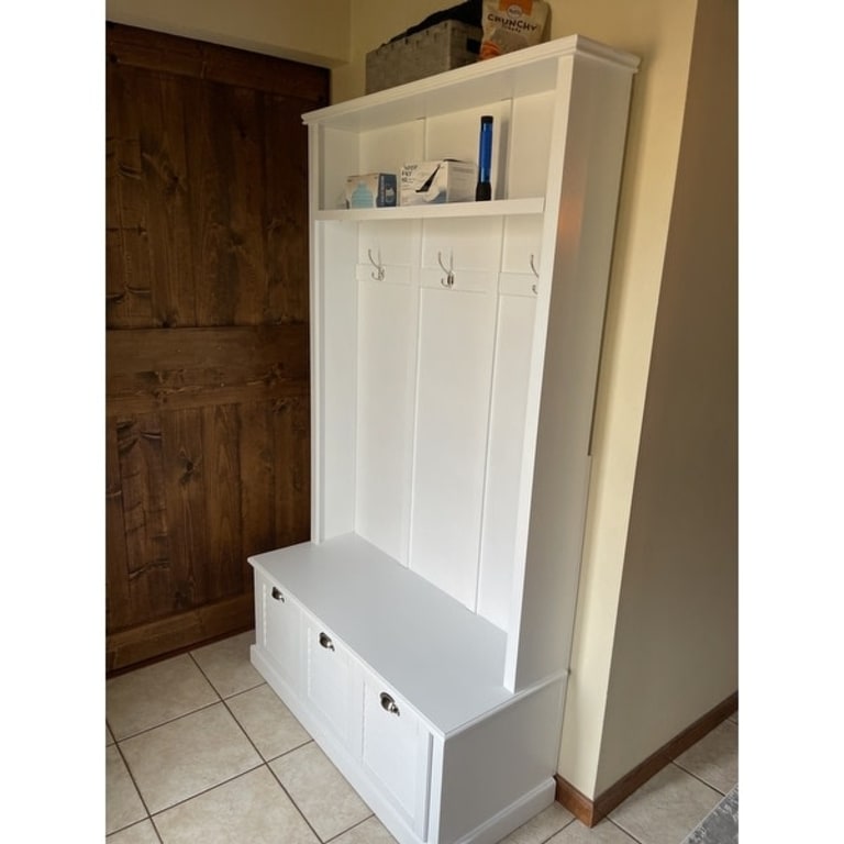 Crosley Ellison Hall Tree - 42.5"W x 18"D x 74.13"H - On Sale - Bed ...