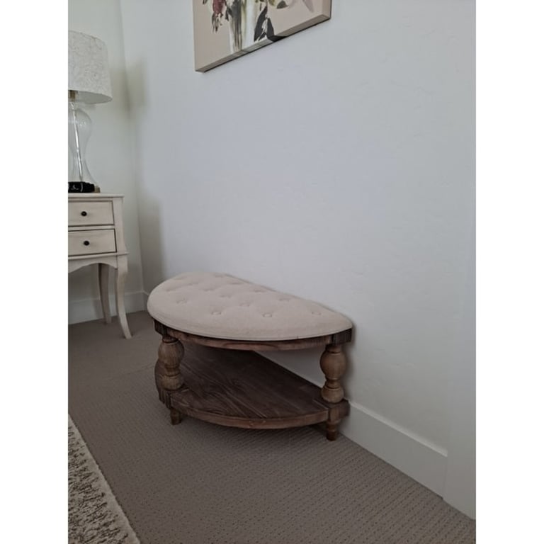 Rachel Half Round Bench - 36 x 18 x 19" - Bed Bath & Beyond - 32277106