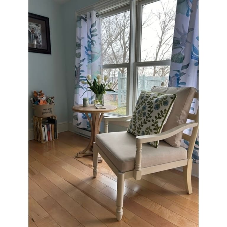 Braxton Cream Accent Chair by Martha Stewart - On Sale - Bed Bath ...