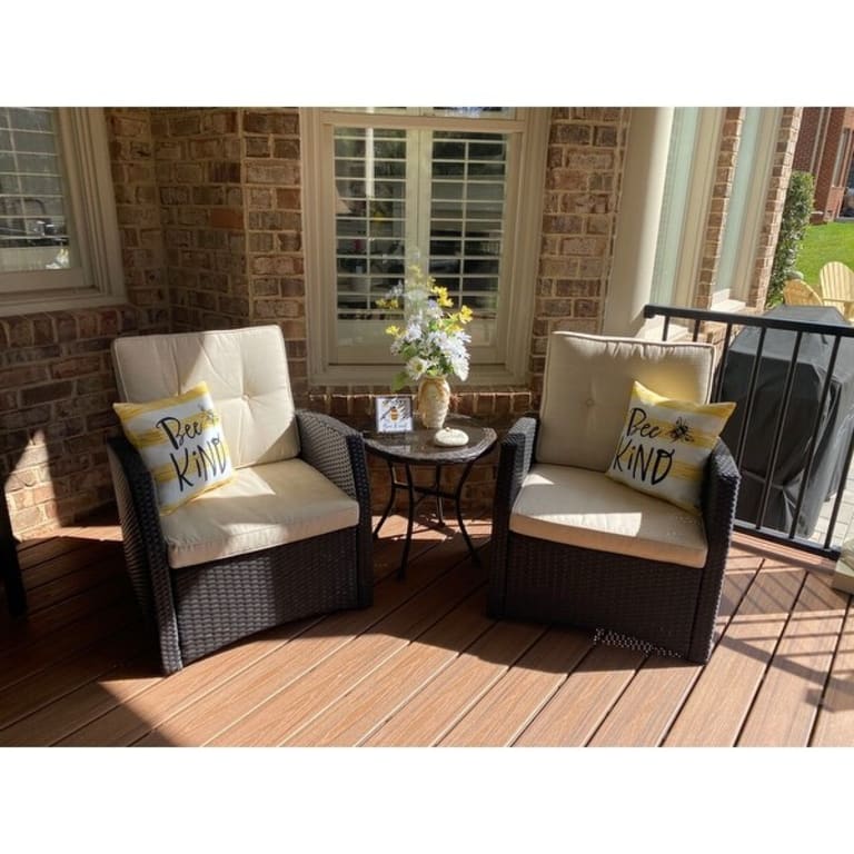 Sanger Wicker Outdoor Club Chairs with Cushions by Christopher Knight ...