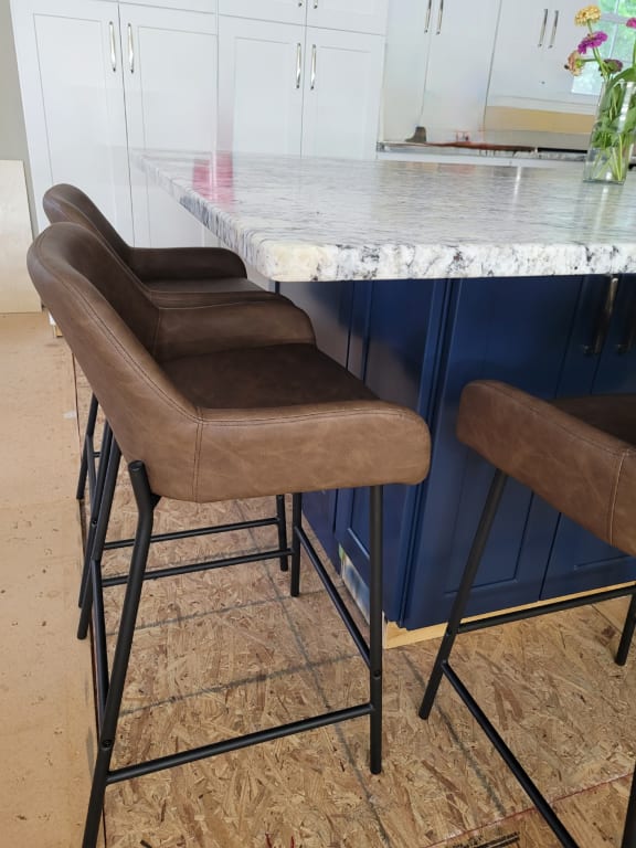 Honeybloom Destin Counter Stool Brown | Brown Counter Stool | At Home