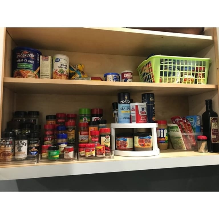 Home Basics White Plastic Twin Turntable - Bed Bath & Beyond - 19997939