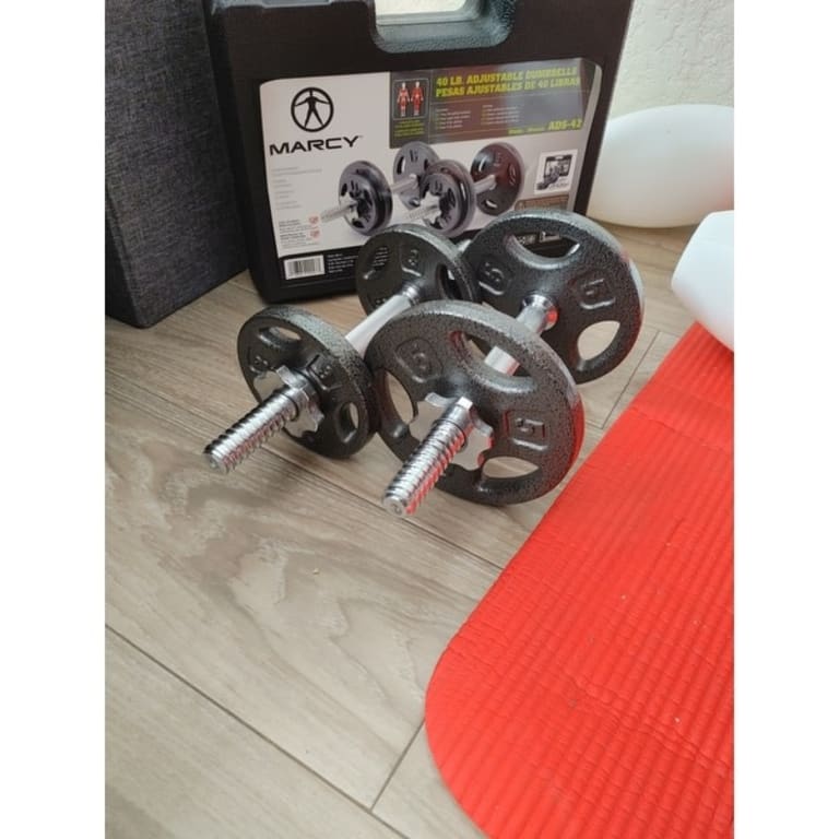 Marcy 40-pound Adjustable Dumbbell Set - On Sale - Bed Bath & Beyond ...