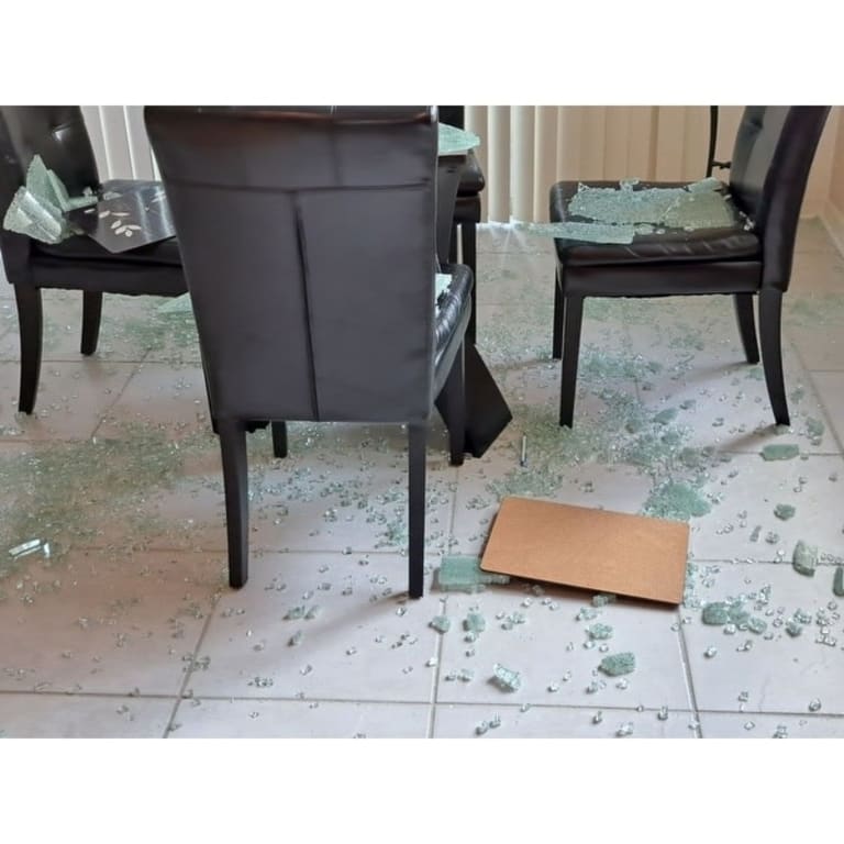 Furniture of America Zibo Contemporary 52-inch Glass Top Dining Table ...