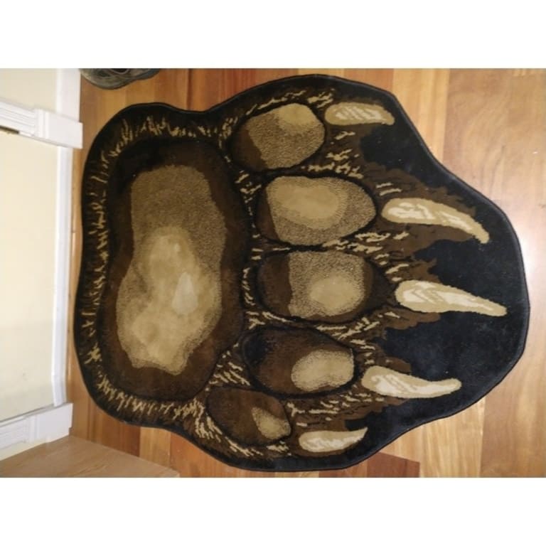 Bear Paw Print Area Rug (3' x 5') - 3'8" x 4'10" - Bed Bath & Beyond ...